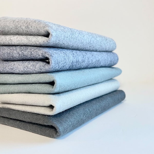 Light Grey Wool Felt - Etsy