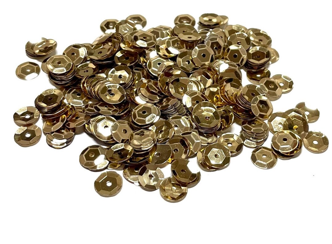 Metallic Gold Sequins Multiple Sizes Available - Etsy