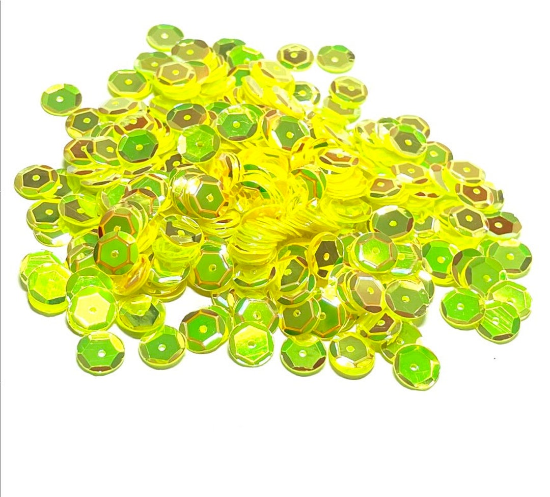 Crystal Opaque Light Lemon Yellow Sequins Multiple Sizes Available - Etsy