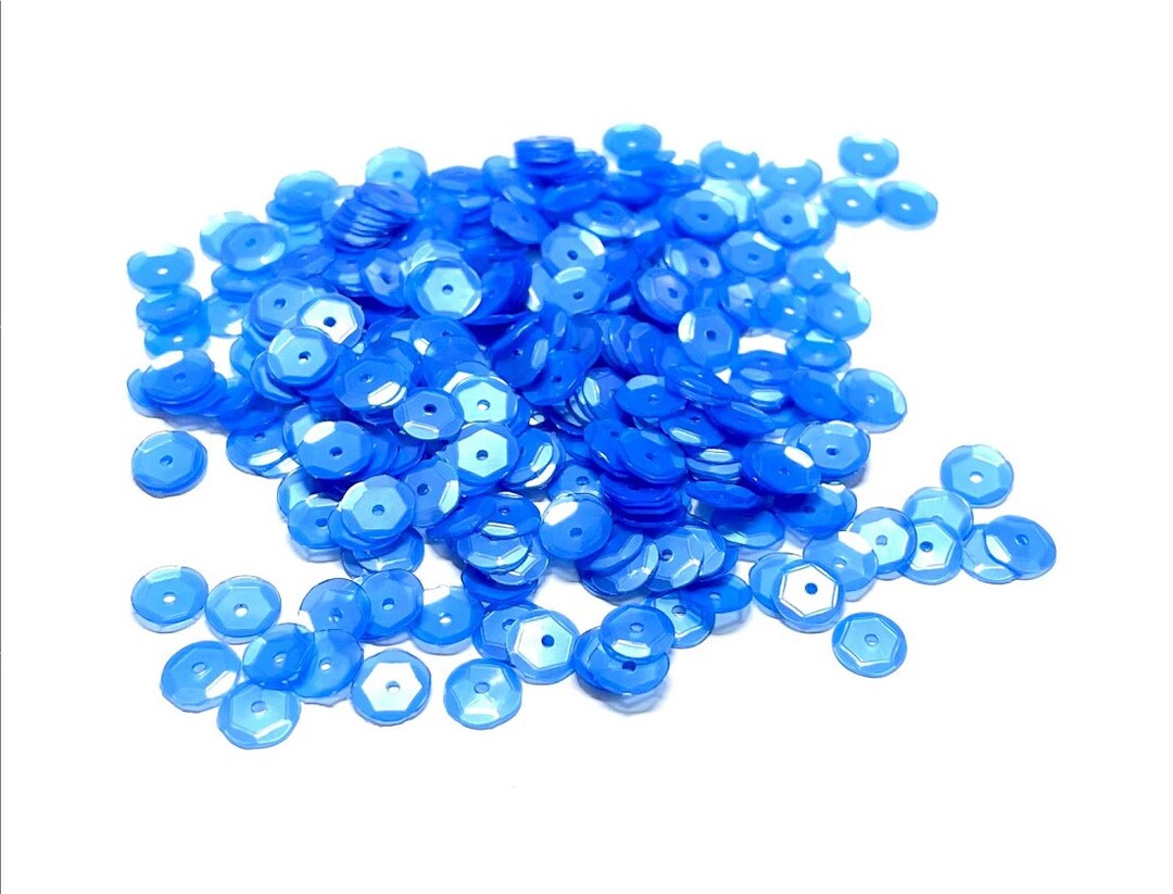 Satin Blue Bayou Sequins Multiple Sizes Available - Etsy