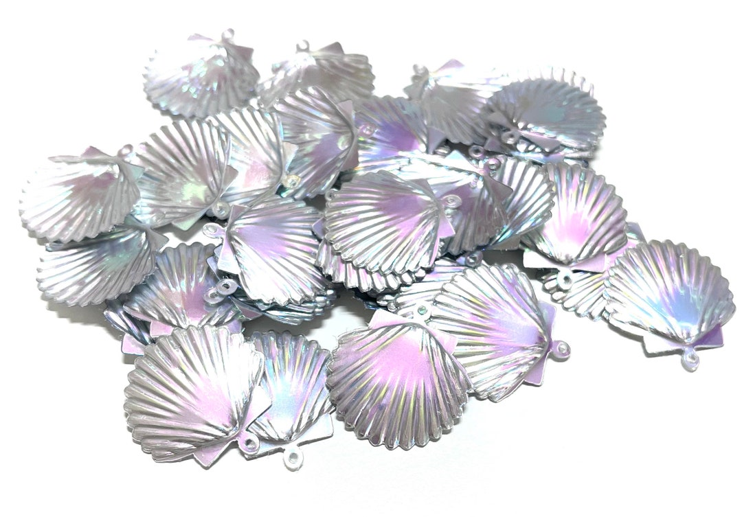 22mm Crystal Metallic Quicksilver Large Shell Sequins - Etsy
