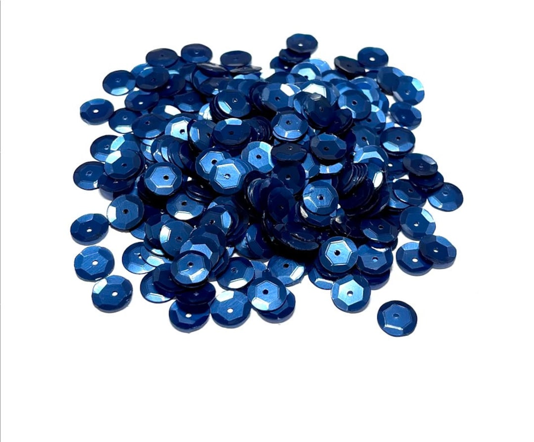Satin Navy Sequins Multiple Sizes Available - Etsy