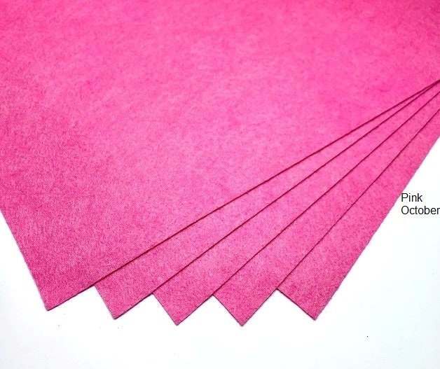 Pretty in Pink Felt Color Set 9 X 12 Wool Felt | Etsy