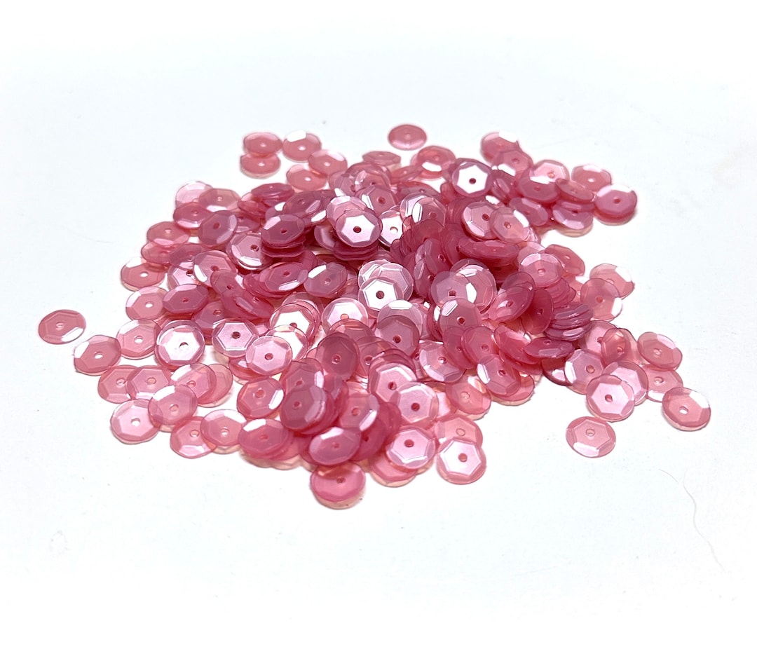 Satin Dusty Rose Sequins Multiple Sizes Available - Etsy