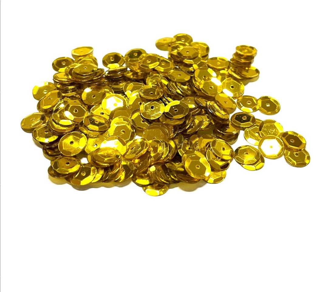 Metallic Laser Lemon Sequins Multiple Sizes Available - Etsy
