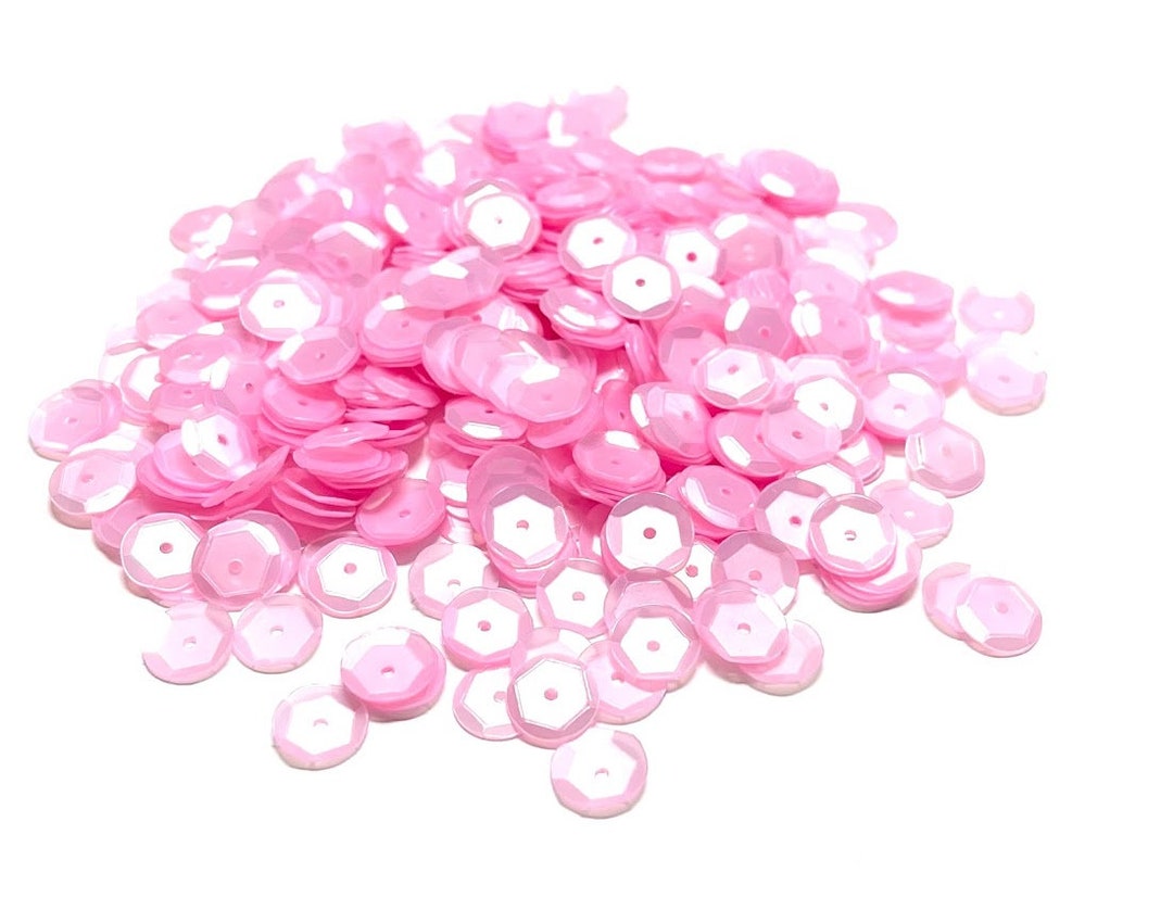 Satin Light Pink Sequins Multiple Sizes Available - Etsy