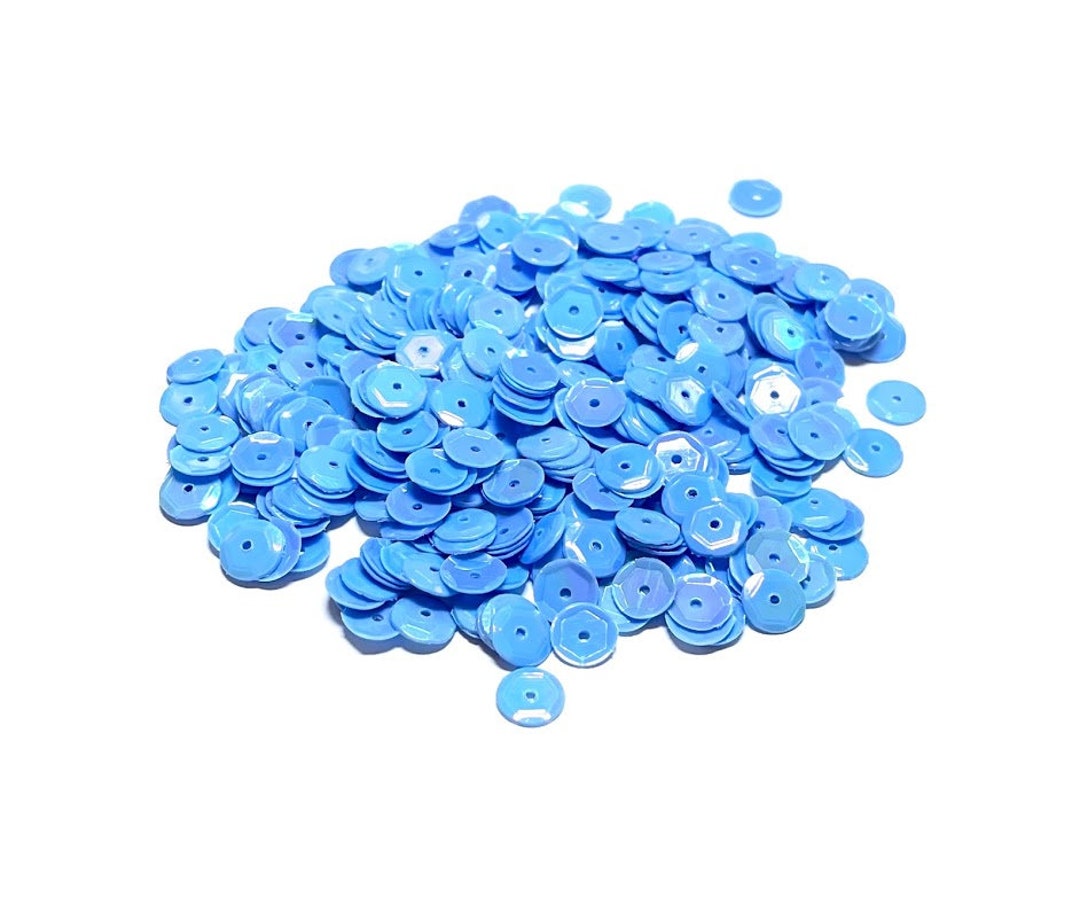 Opaque Iridescent Light Blue Sequins Multiple Sizes Available - Etsy.de