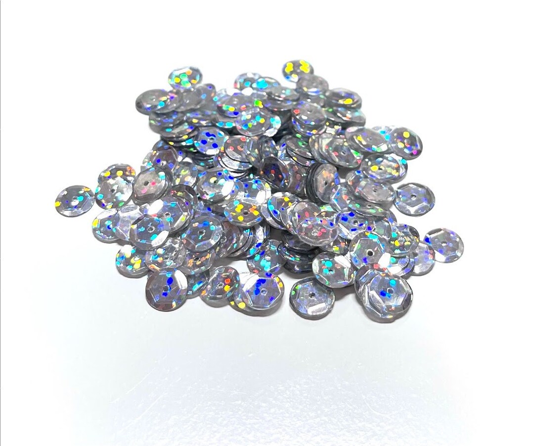 Hologram Silver Sequins Multiple Sizes Available - Etsy