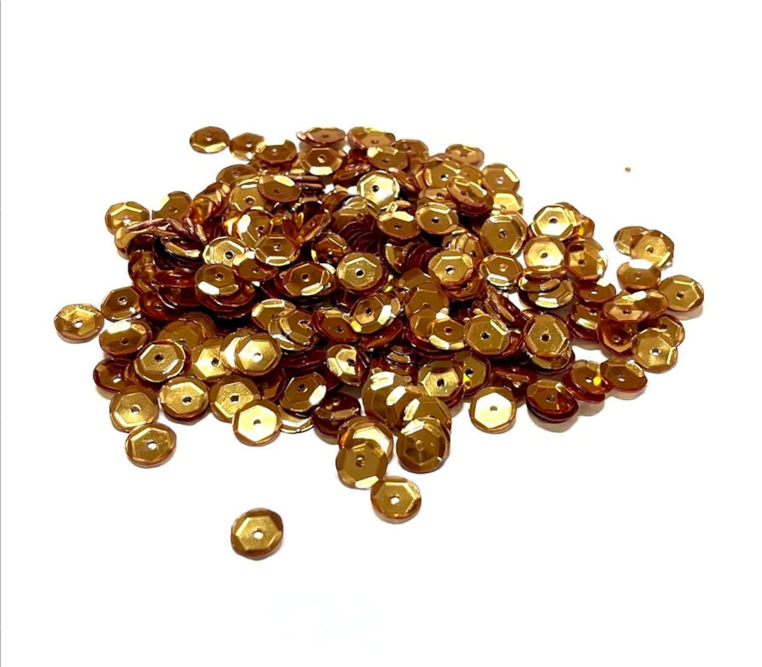 Metallic Antique Gold Sequins Multiple Sizes Available - Etsy
