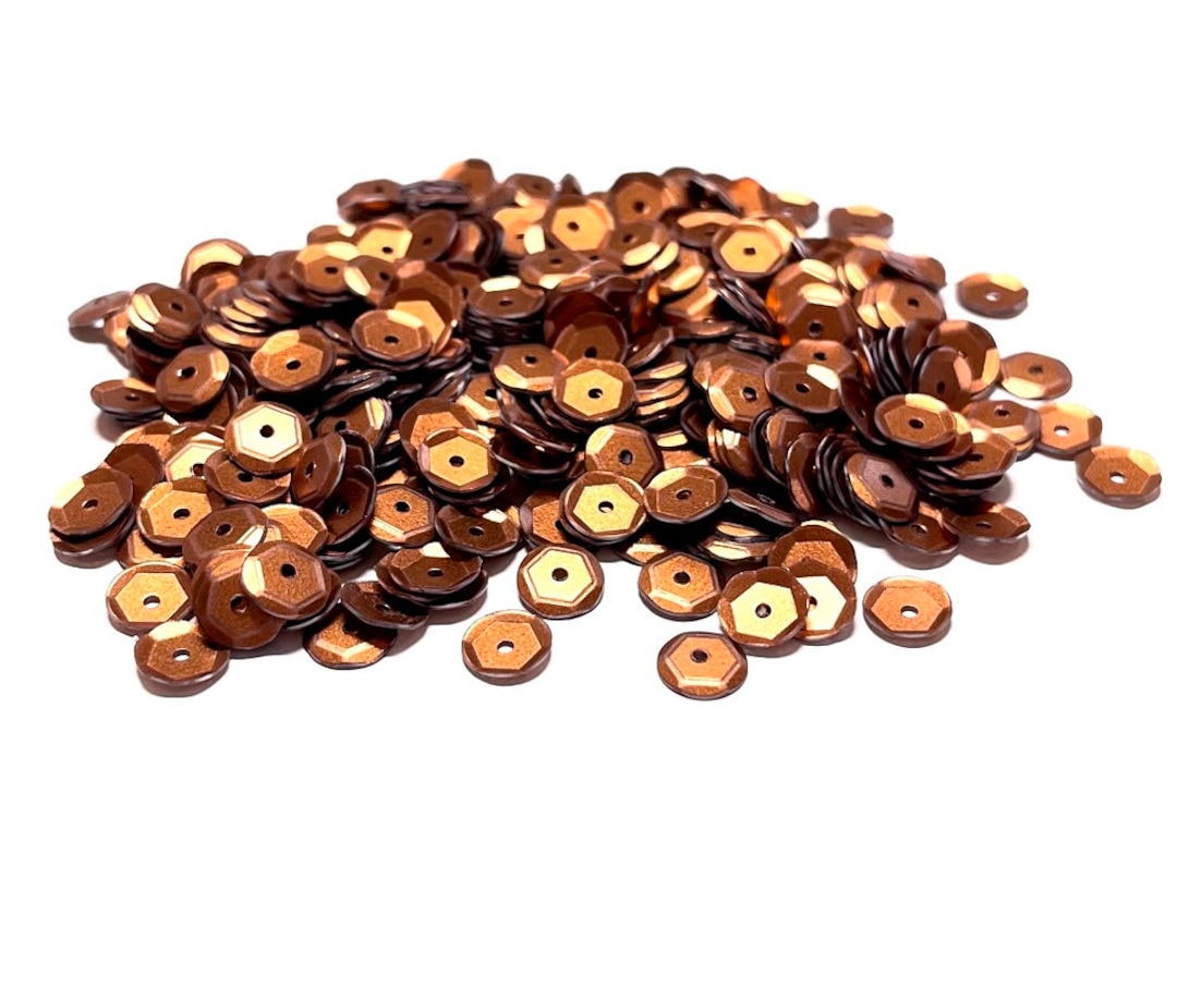 Satin Copper Sequins Multiple Sizes Available - Etsy