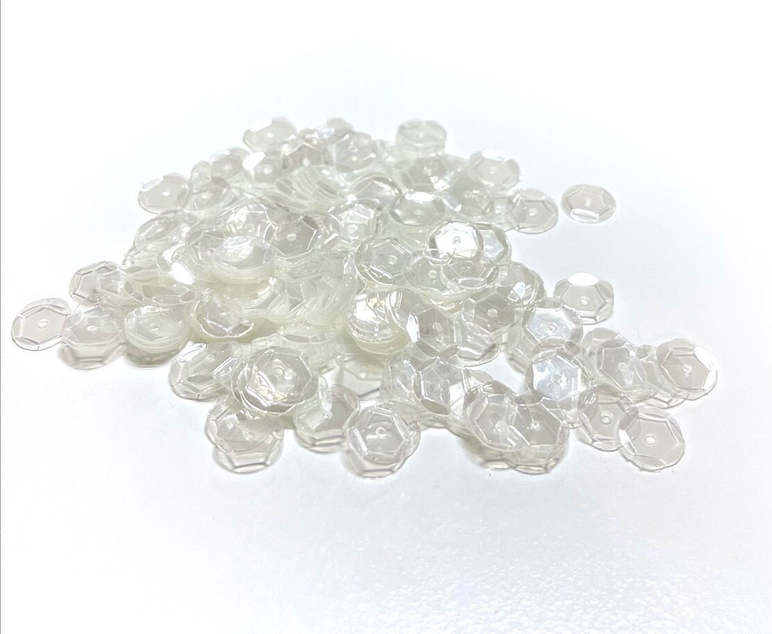Clear Luster Sequins Multiple Sizes Available | Etsy