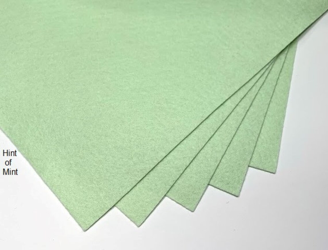 Pastel Felt Color Set 12 X 18 Wool Felt Sheets - Etsy
