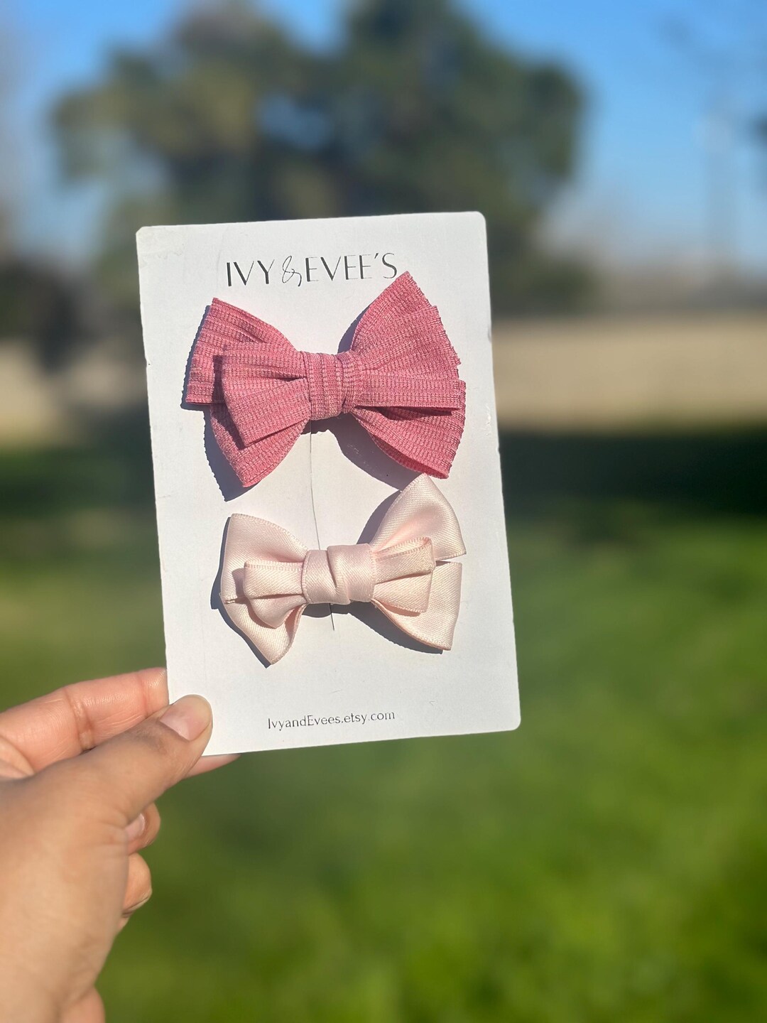 Ribbon Hair Bows , Pink Girly Hair Bows , Pink Bows , Single Bows - Etsy