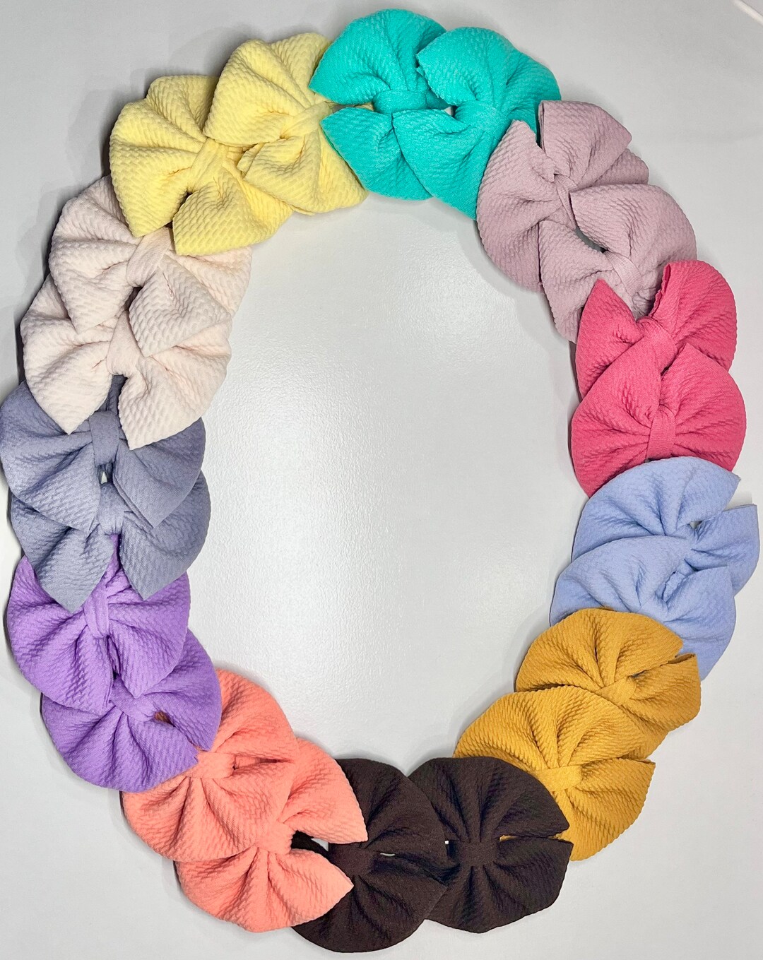 SOLID Bows-solid Hair Bows, 3-inch Solid Bows Stand-up Bows, Soft and ...