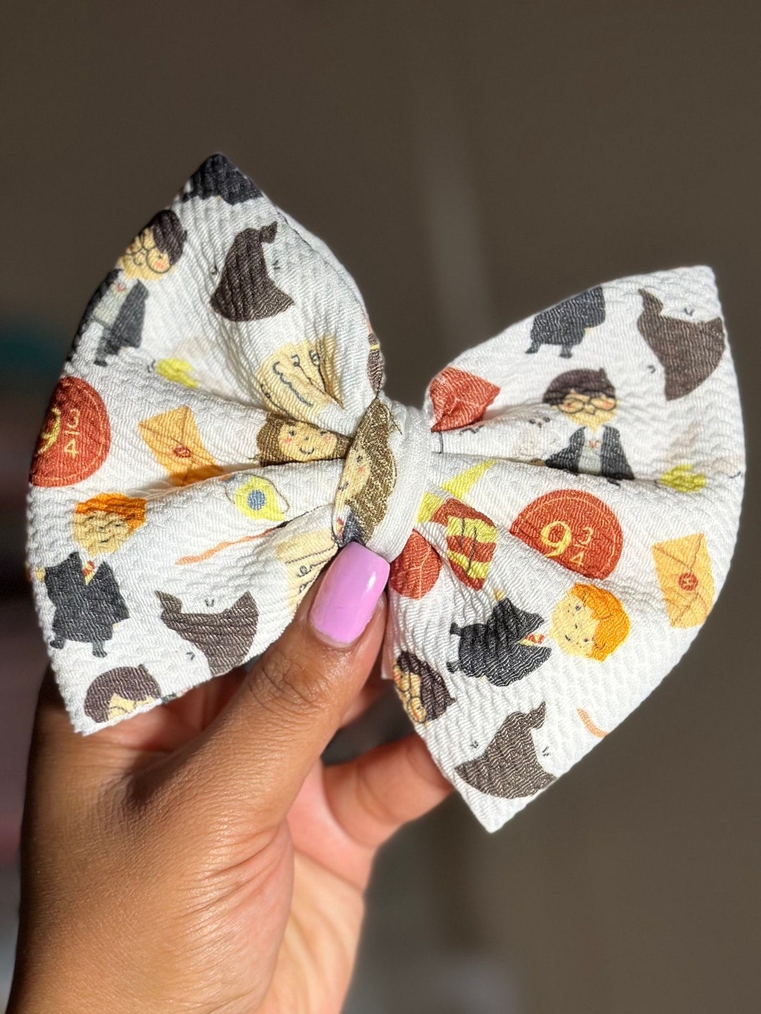 6 Inch Wizard Hair Bow • 6 Inch Character Hair Bow • Wizard Hair Bow ...