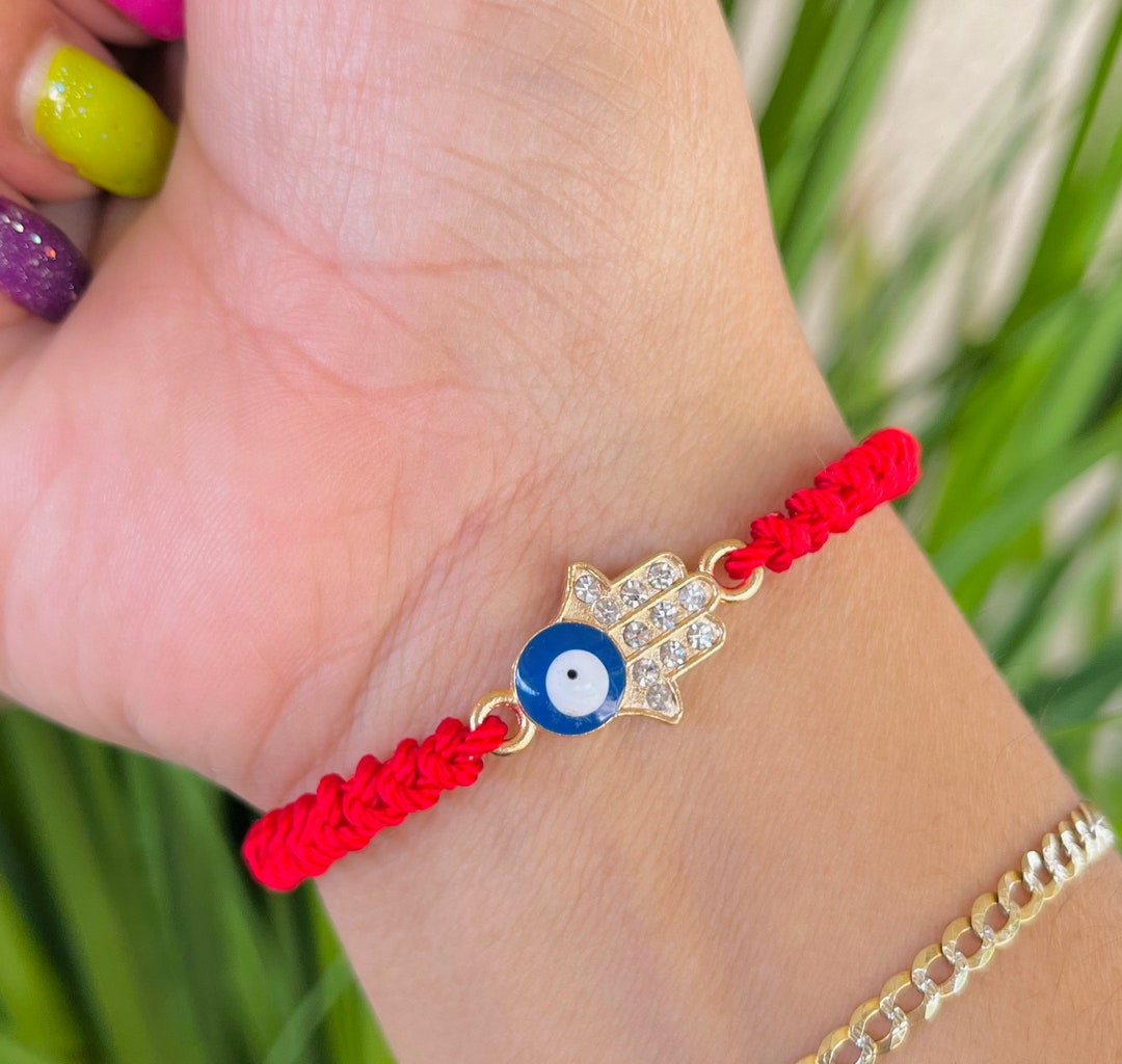 RED HAMSA KNOTTED hamsa Knot Red String Bracelet - Etsy