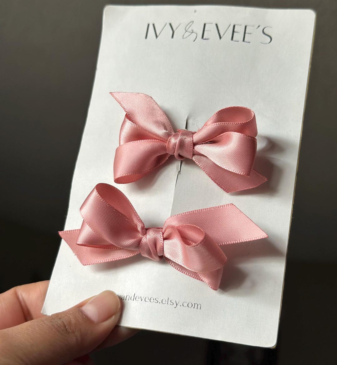 Satin Mini Bows , Mini Hair Bows , Satin Style Mini Hair Bows ,satin ...