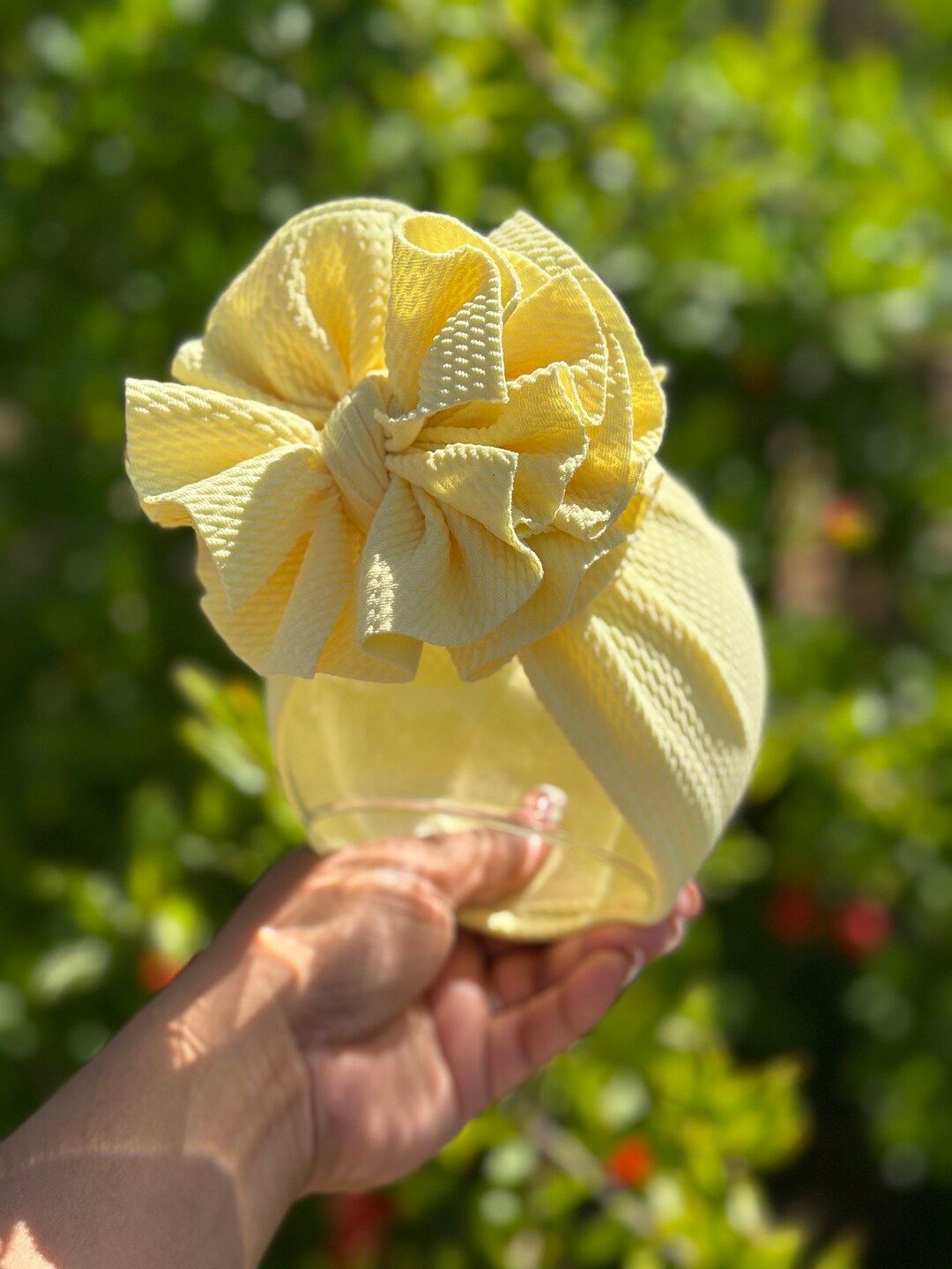 Soft Yellow Baby Headwrap Shredded Soft Yellow Headwrap Shredded Baby ...