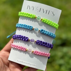 Smiley Face Braided Bracelets , Friendship Bracelets - Etsy