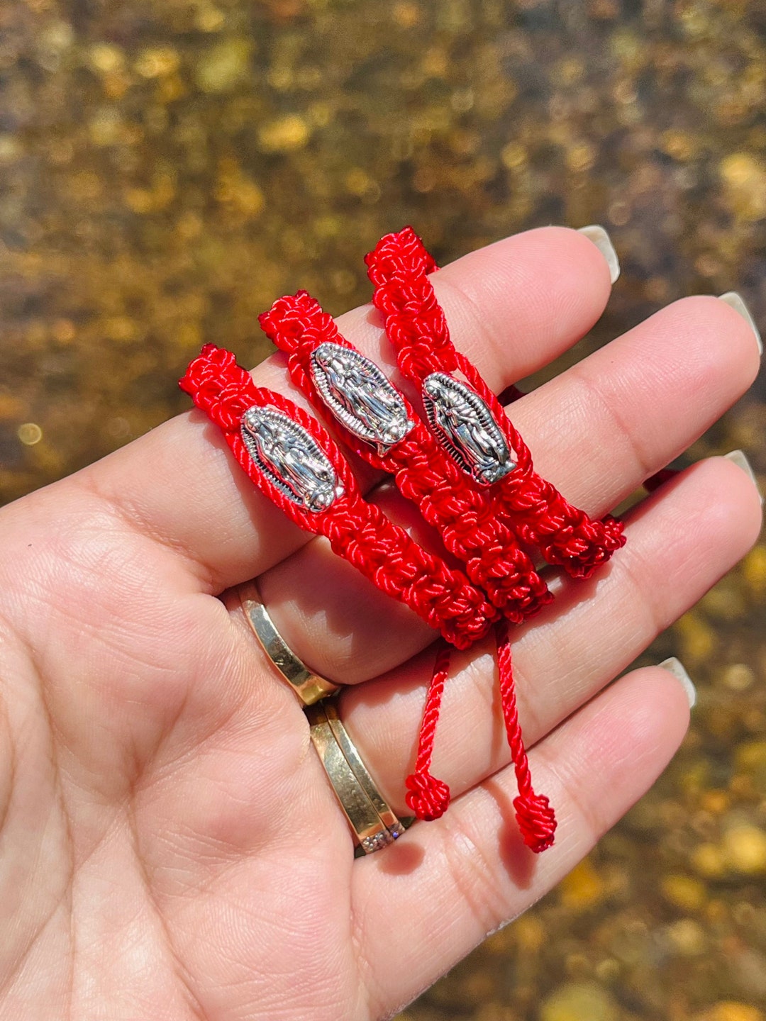 Red String Baby Virgen De Guadalupe Bracelet - Etsy