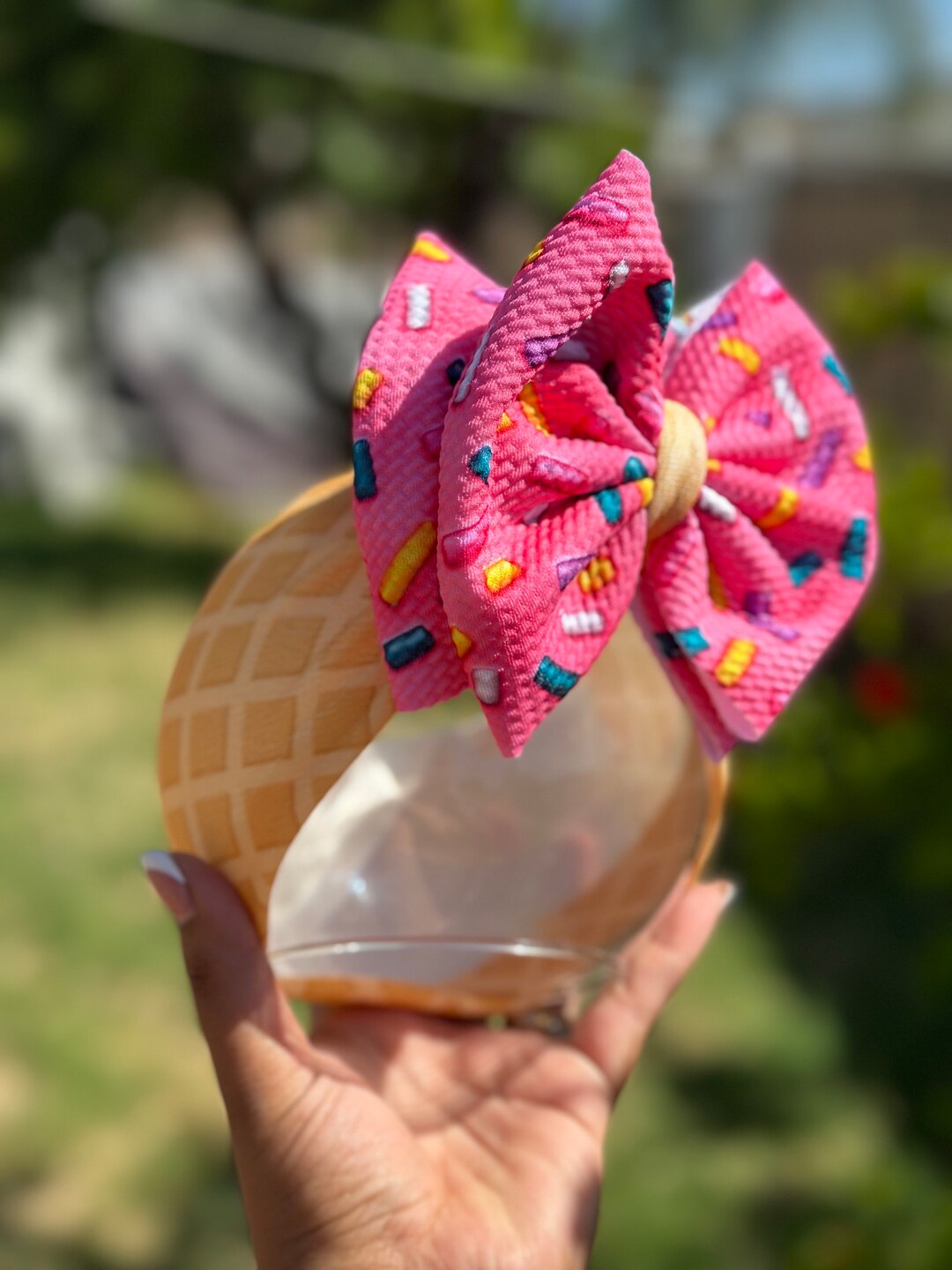 Ice Cream Sprinkles Head Wrap • Ice Cream Headband • Ice Cream Headband ...