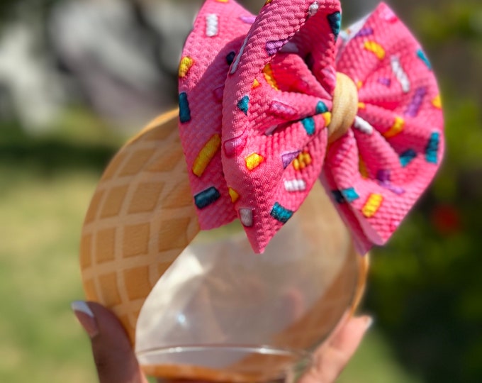 Ice Cream Sprinkles Head Wrap • Ice Cream Headband • Ice Cream Headband ...