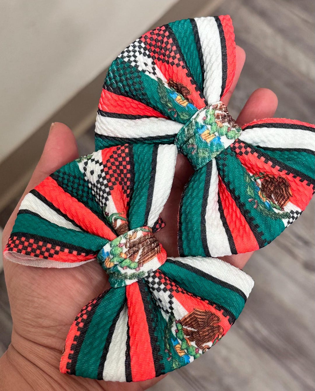 Mexico Hair Bows, Mexican Hair Bows , Mexican Roses Hair Bow , Mexican ...