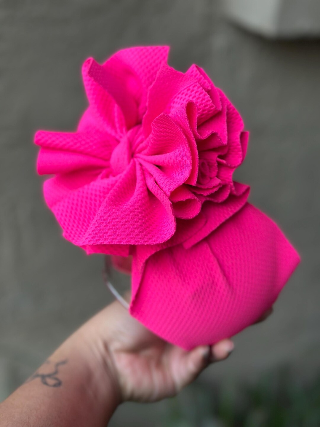 Bold Hot Pink Waffle Style Shedded Headwrap - Etsy