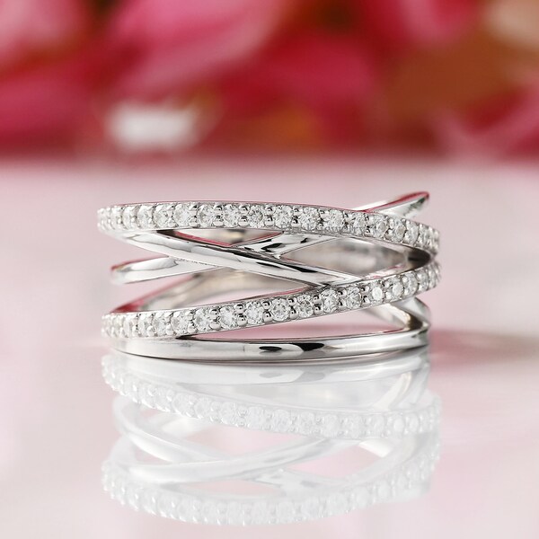 Overlapping Ring - Etsy