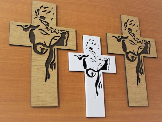 Laser-cut Jesus With Cross Wall Art Wall Decoration Vector | Etsy