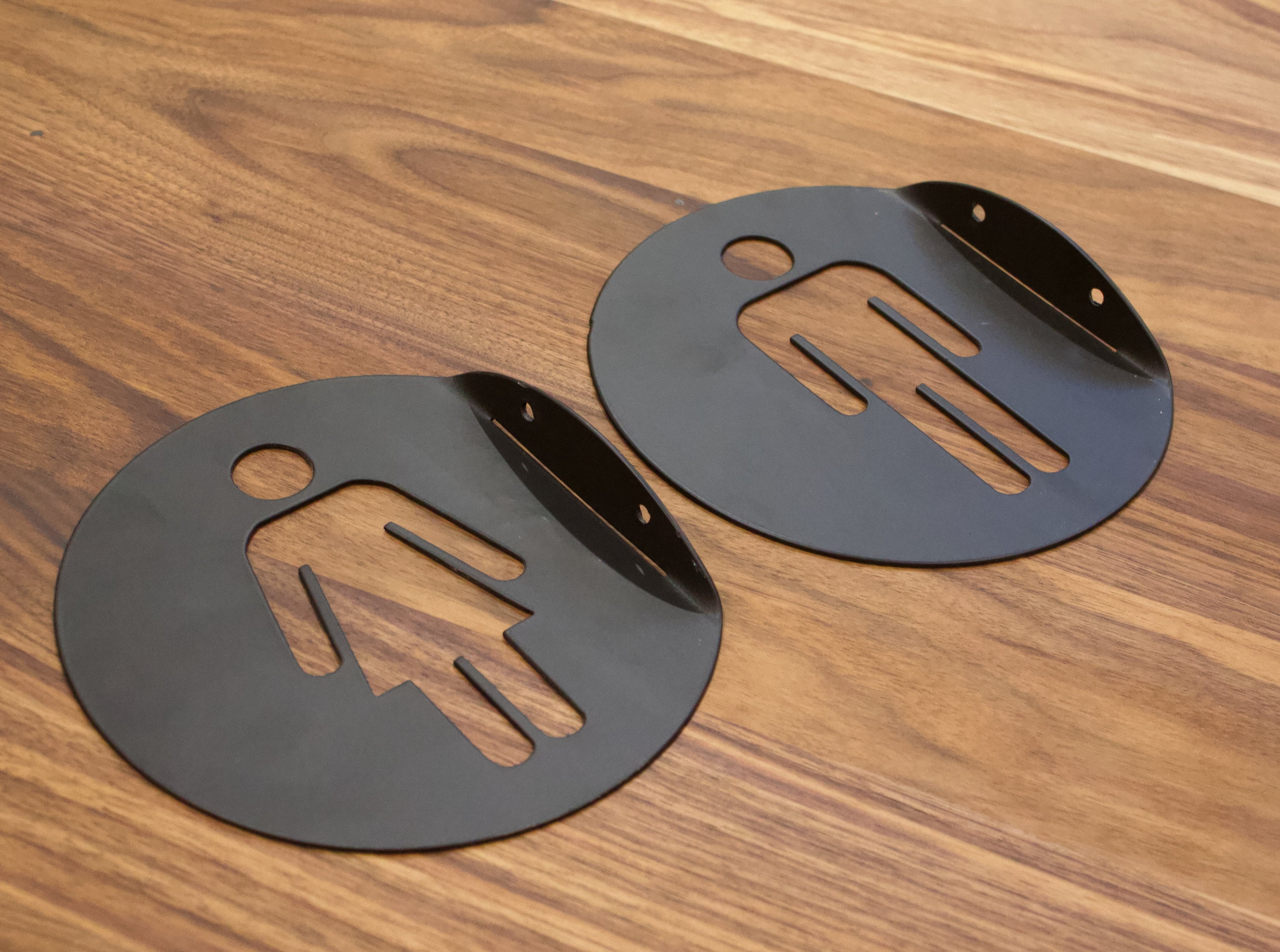 Round Modern Restroom Sign, Bathroom Sign - Etsy