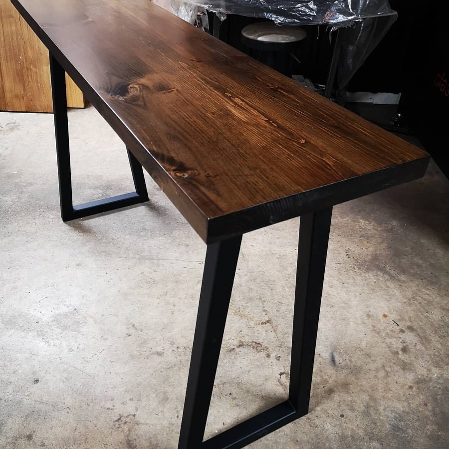 High Bar Table, Industrial Grade Quality, Rustic Design, Multi-purpose ...