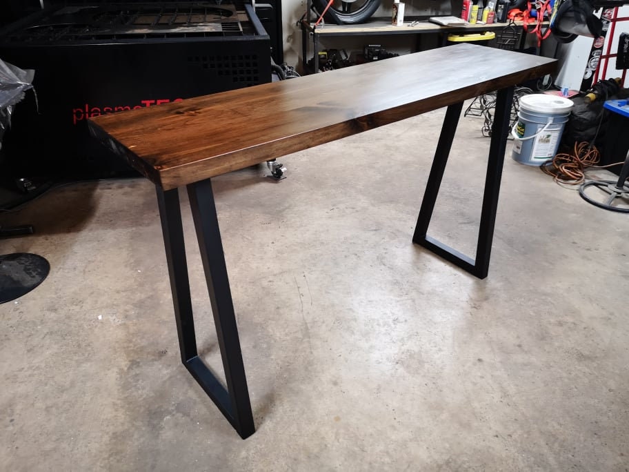 High Bar Table, Industrial Grade Quality, Rustic Design, Multi-purpose ...