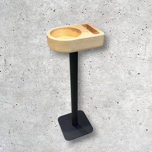 Minimalist Side Table, Mini Side Table, Cup and Phone-holder, Glass ...