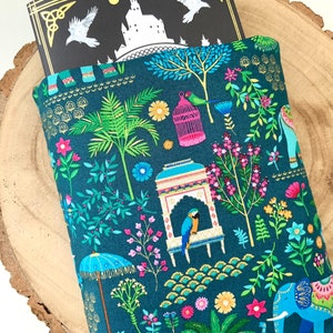 Vibrant Elephant and Tropical Bird Book Sleeve | Paradise Book Cosy ...