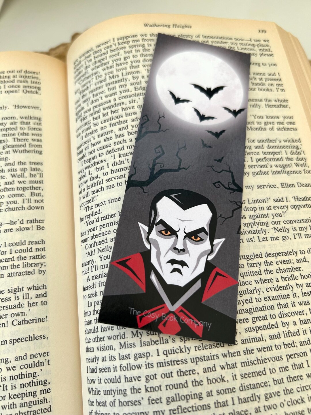 Vampire Bookmark: Spooky Dracula Reader Gift - Etsy UK