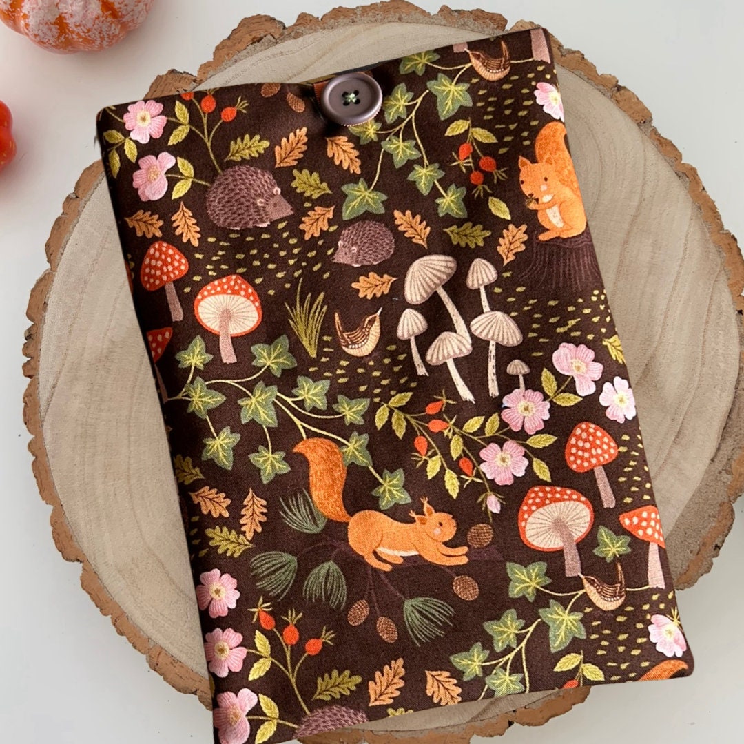 Woodland Creatures Kindle Sleeve, Button and Loop Closure, Handmade ...