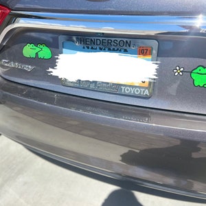 Frog Car Decal - Etsy