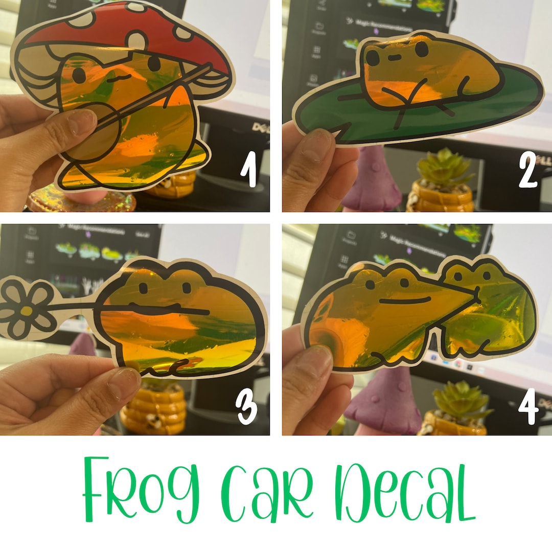 Frog Car Decal - Etsy