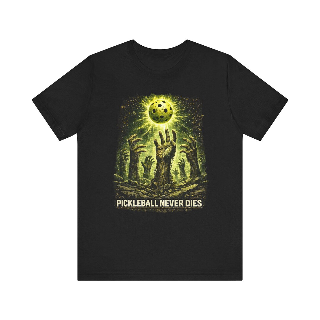 Pickleball Never Dies Shirt Design, Dark Pickleball Skull Art, Edgy ...