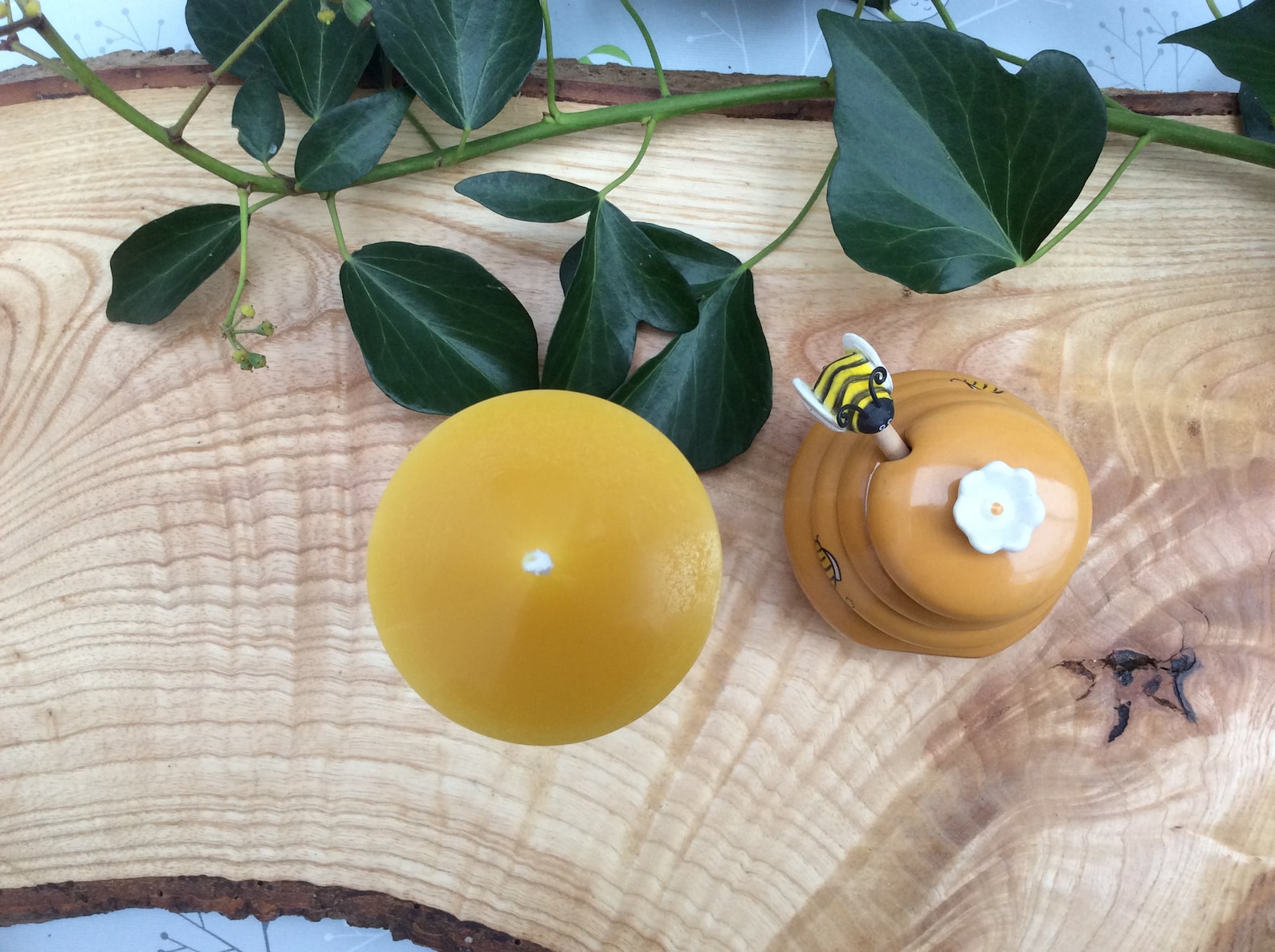 Church Candle Beeswax Table Pillar made with 100% beeswax in | Etsy