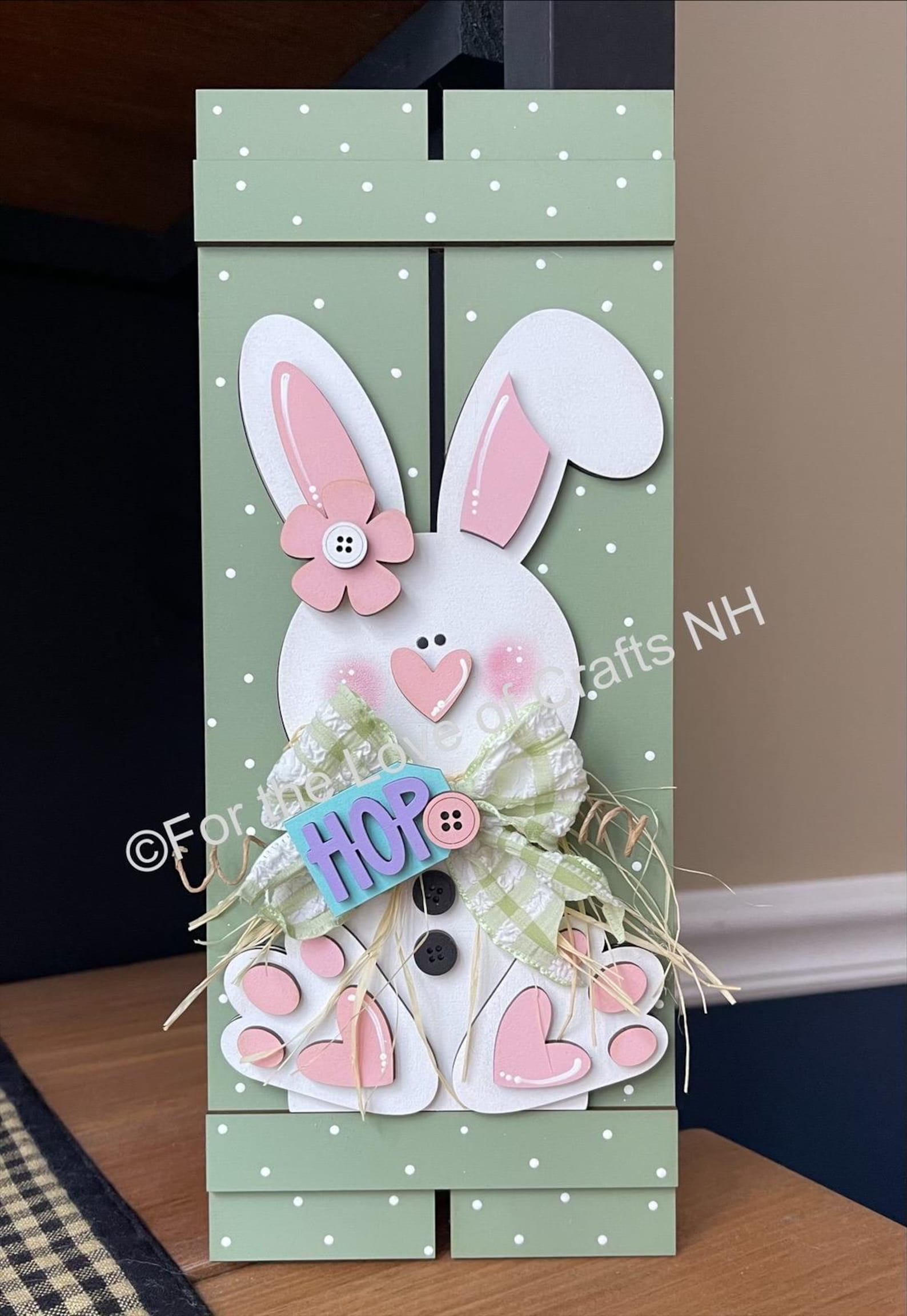 Easter Bunny Pallet Shelf Leaner - Etsy