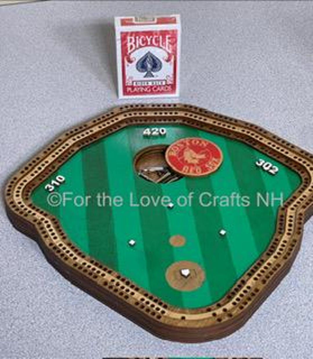 Baseball Cribbage Board - Etsy