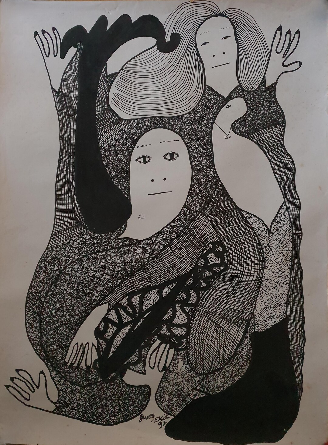 Loas, Drawing by Haitian Artist Levoy Exil - Etsy