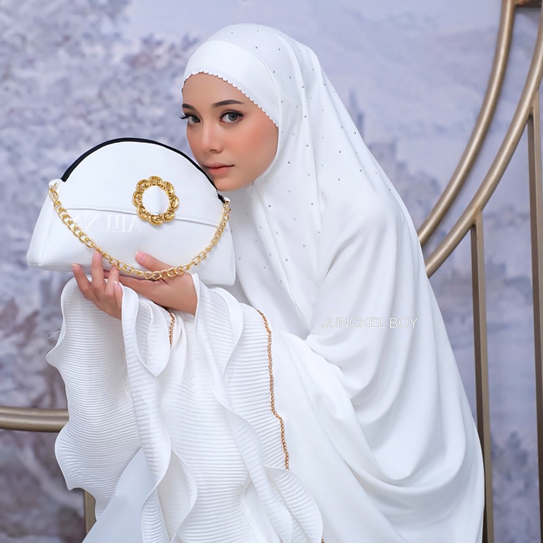 Zalina Series Exclusive 3in1 Luxury Adult Mukena Muslim Prayer Dress ...