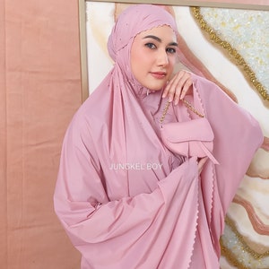 Mukena Mini Parachute Premium Korea Travel Adult Series Madeena Muslim ...