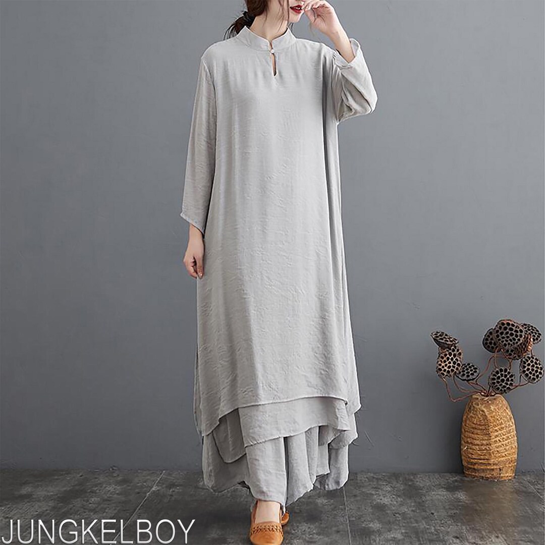 LC091 Premium Plain Motif Dress Set Latest Fashion JB, Maxi Dress ...