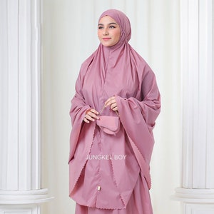 Mukena Mini Parachute Premium Korea Travel Adult Series Madeena Muslim ...