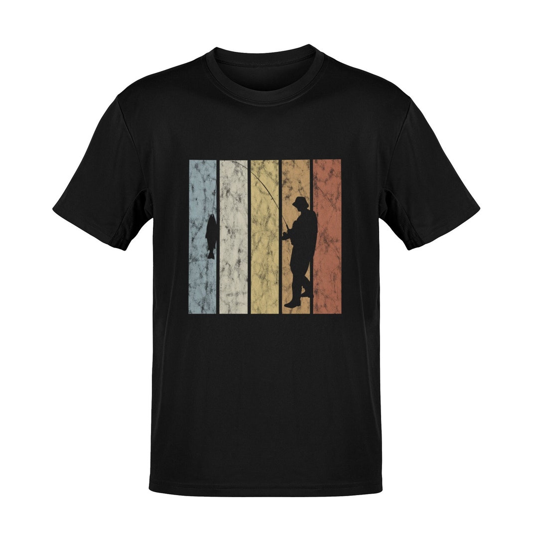 Retro Fishing Angler Shirt Fishing Tshirt Fishing Sport - Etsy