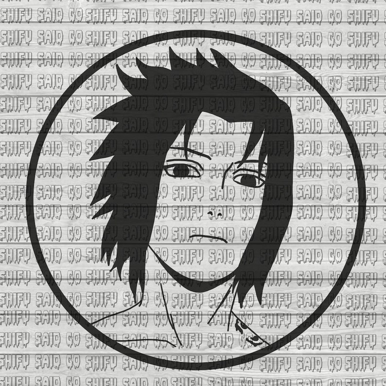 Sasuke Uchiha SVG Cricut SVG Naruto SVG Silhouette | Etsy
